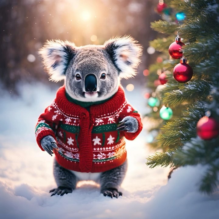 Snowy Day with a Koala: Adorable Winter Cuteness #koalas #shortsfeed # ...