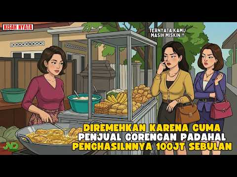 DIHINA TEMAN SEKOLAH KARENYA HANYA PENJUAL GORENGAN TANPA TAU SIAPA DIA SEBENARNYA| ANIMASI AZAB