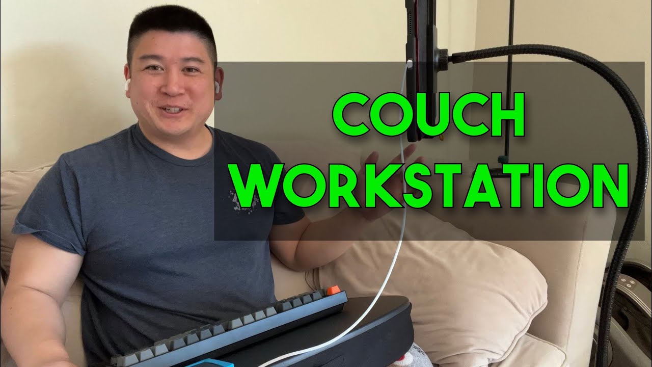 Couch workstation (home office) setup - YouTube