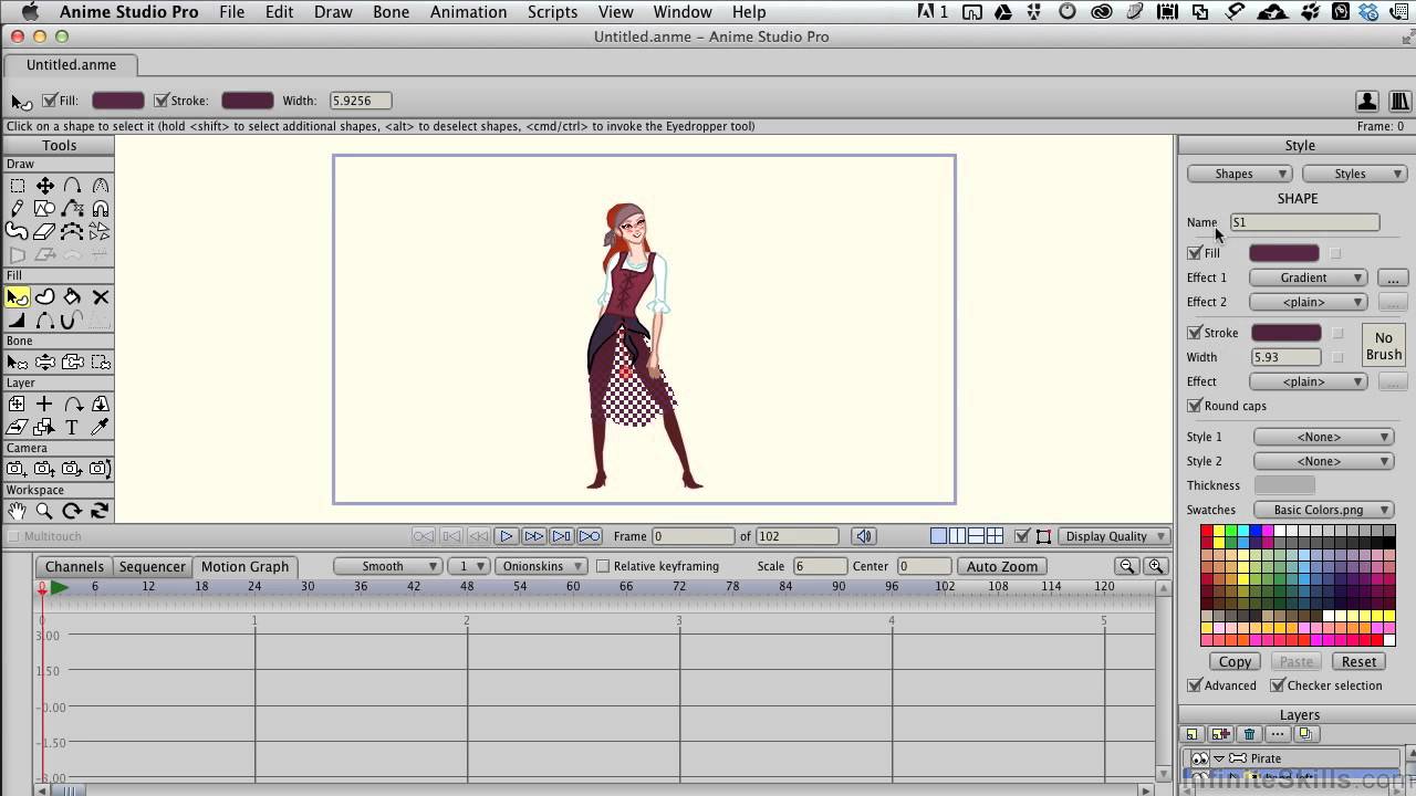 Anime Studio Pro 10 Tutorial | Style Palette - YouTube