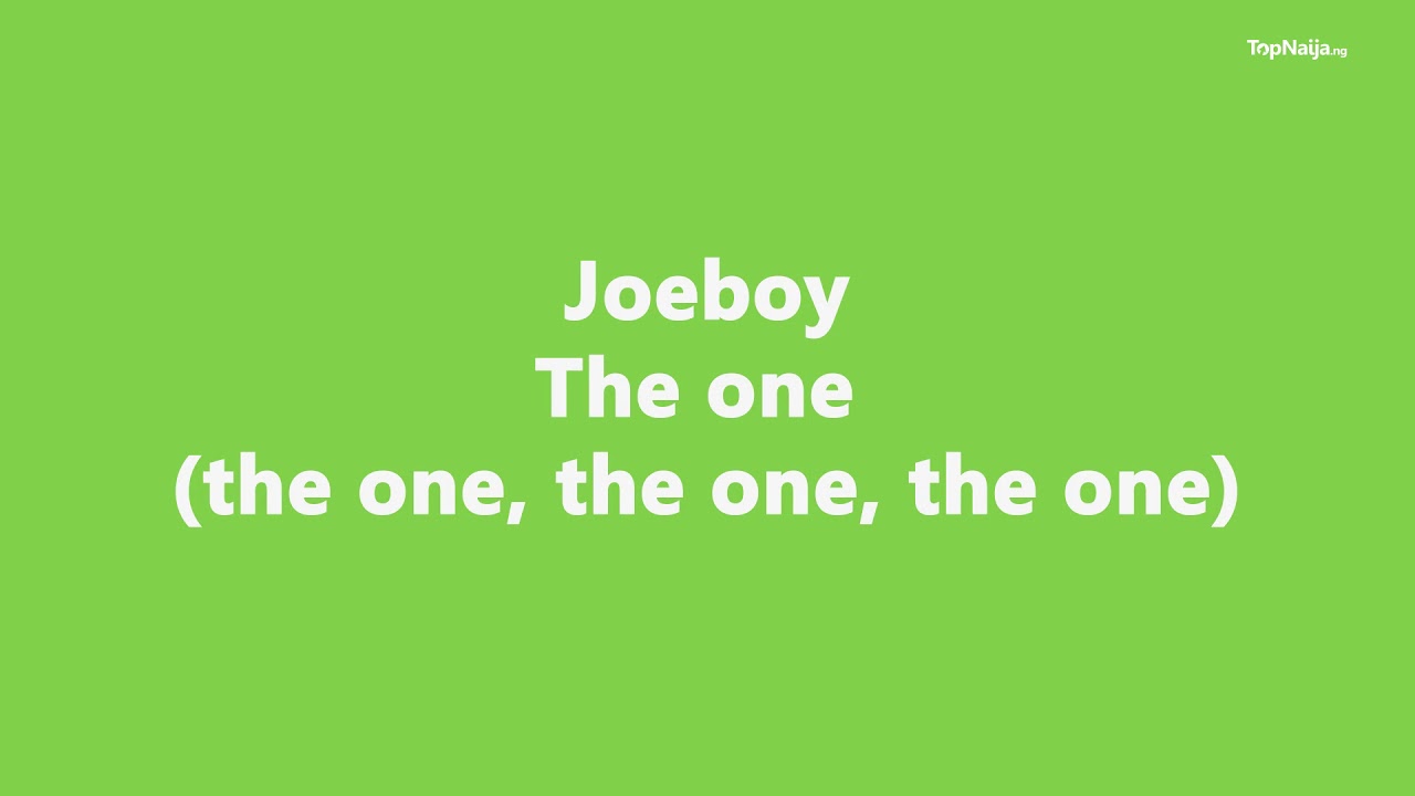 Joeboy - baby lyrics - YouTube