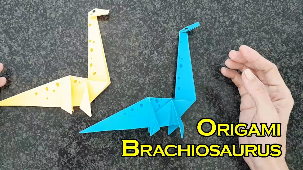 Cara Membuat Dinosaurus Dari Kertas Origami Yang Mudah | Origami ...