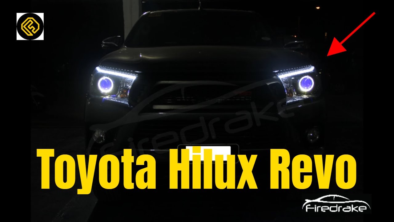 Hilux Revo Headlight Retrofit Projector - YouTube