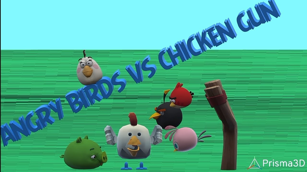 chicken gun vs angry birds|animation 3d - YouTube
