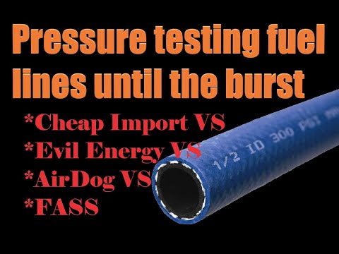 Blowing Up Fuel Lines, Push Lock AirDog, FASS, Evil Energy, and Cheap ...