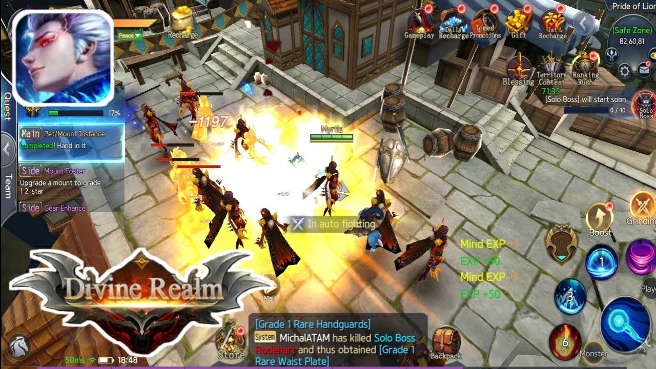 Divine Realm MMORPG Gameplay (Android) - YouTube