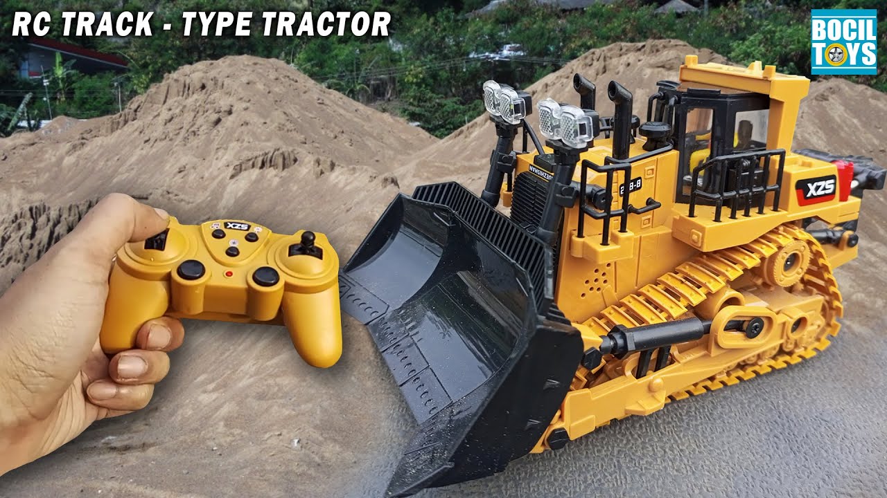 Mainan BULLDOSER RC Track-type tractor - YouTube
