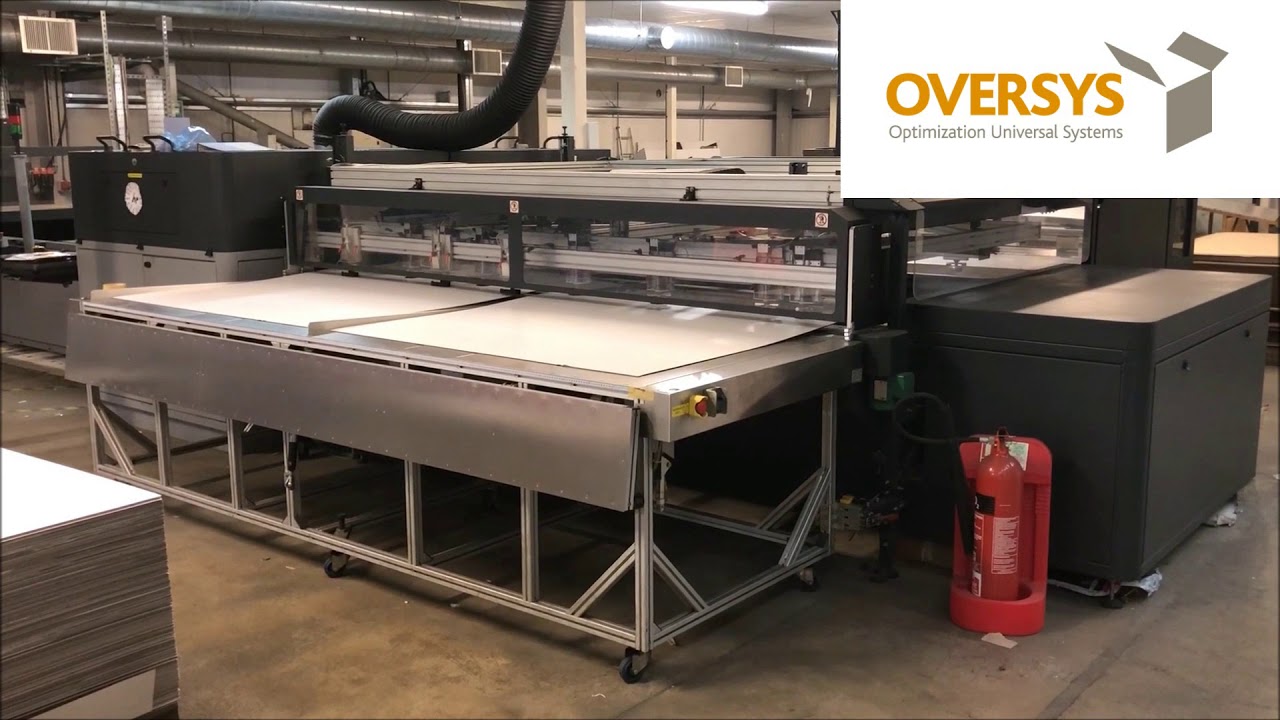 VIDEO OVERSYS U43131117 HP SCITEX FB7600 DIGITAL PRINTER - YouTube