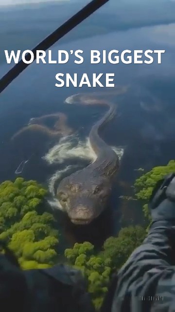 WORLD'S LARGEST SNAKE CAUGHT ON CAMERA#shot #wildlife - YouTube