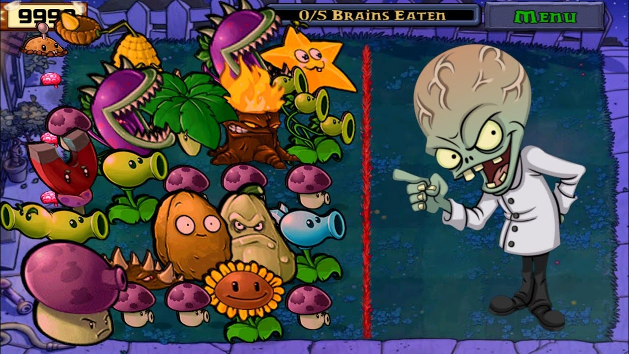 999 I Zombies Vs all Plants ||Plants Vs Zombies Mod Menu Game Play #50 ...