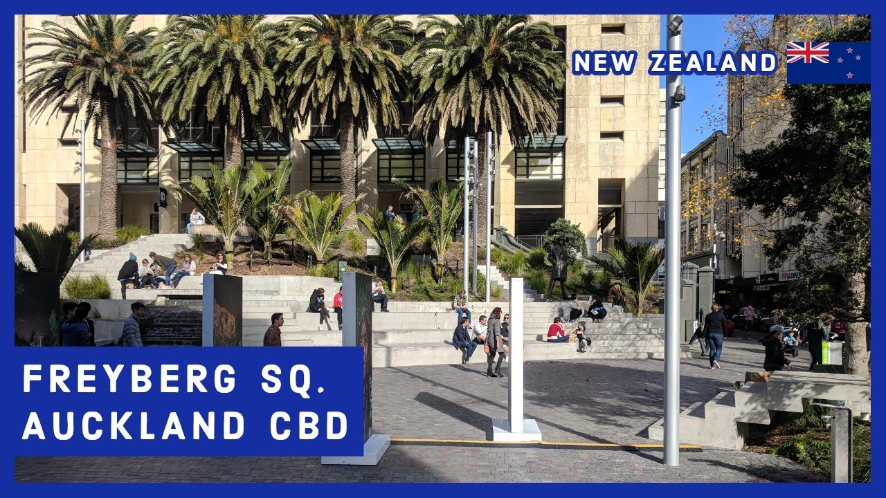 4K Walking tour Auckland CBD 🇳🇿 | Freyberg Square | New Zealand 2018 ...