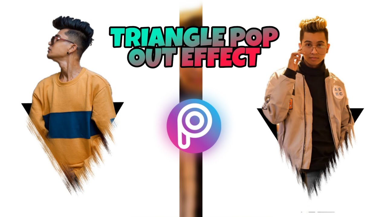 Triangle Pop Out Effect 🔥 | PicsArt Easy Way | PicsArt Editing Tutorial ...