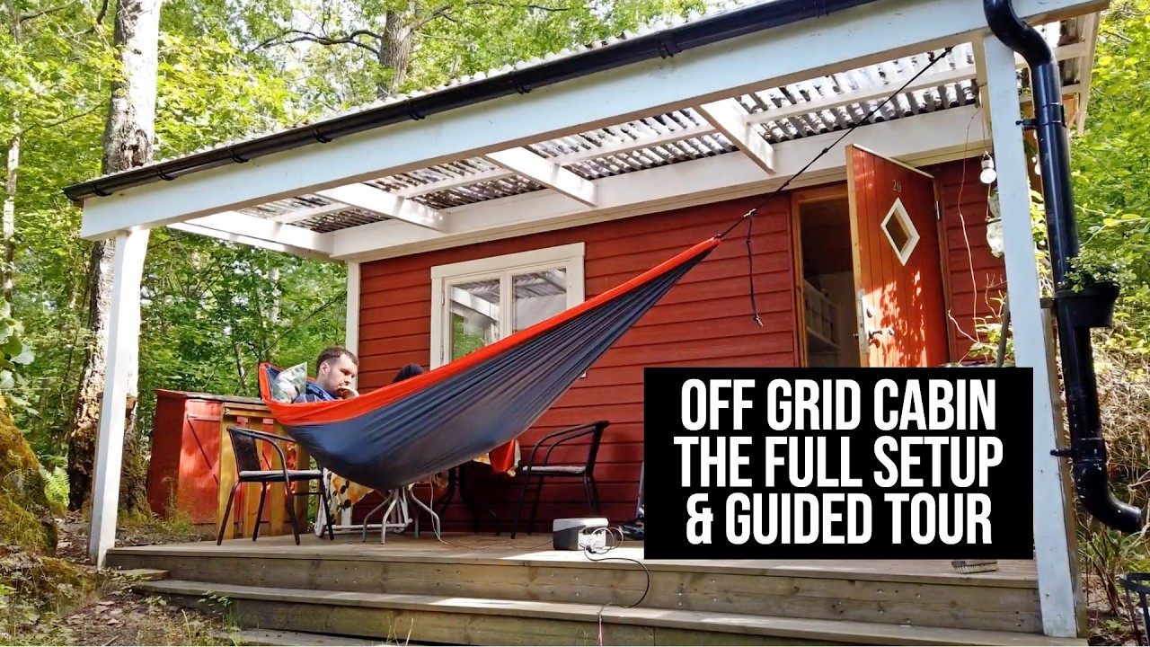 Off Grid Cabin Tour - My Complete Cottage Setup! - YouTube