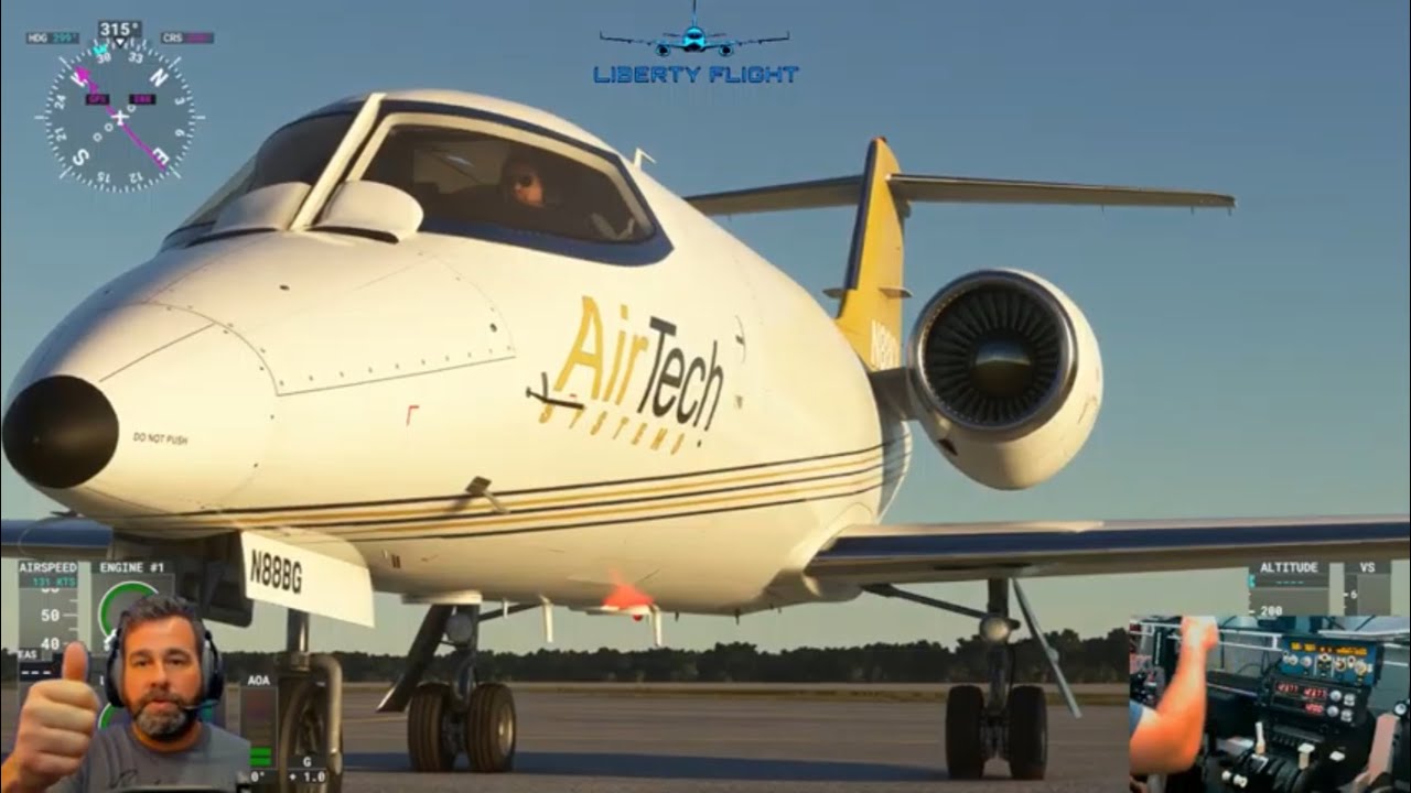 Flysimware's Learjet 35A Cargo flight KFLL to KTLH Flight Time 1 hour ...