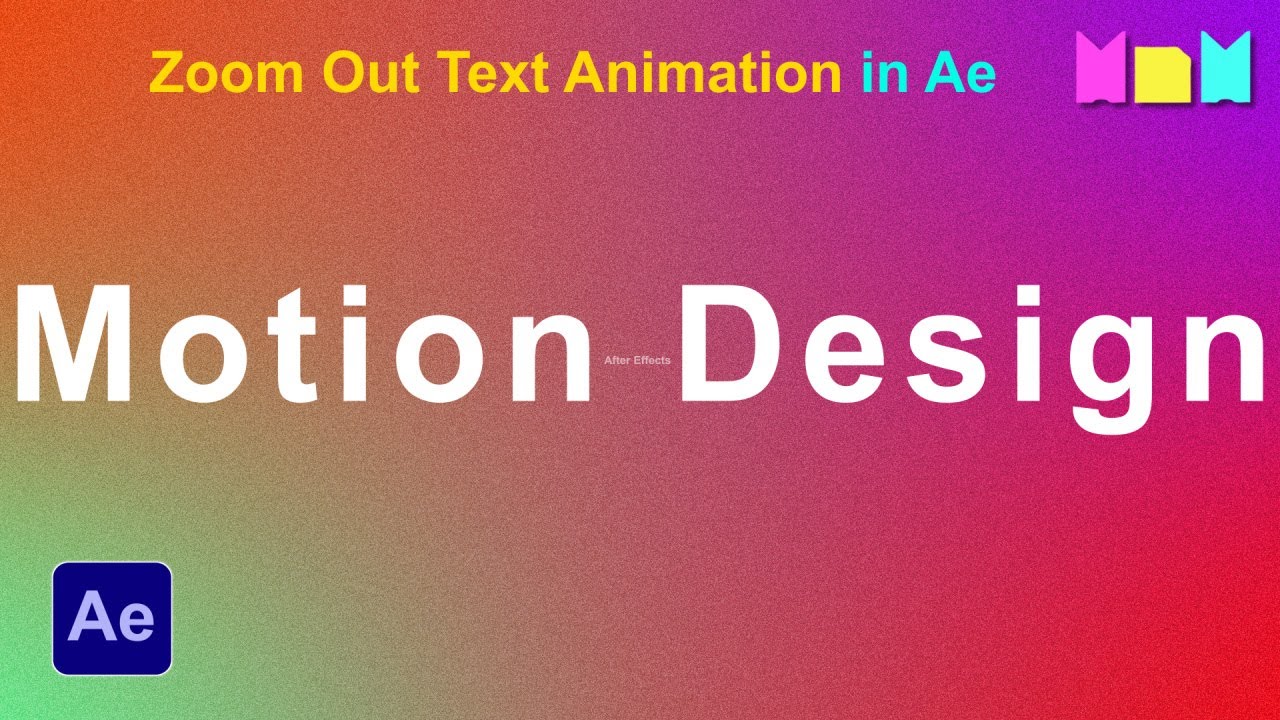 Zoom Out Text Animation in After Effects | After Effects Tutorial - YouTube
