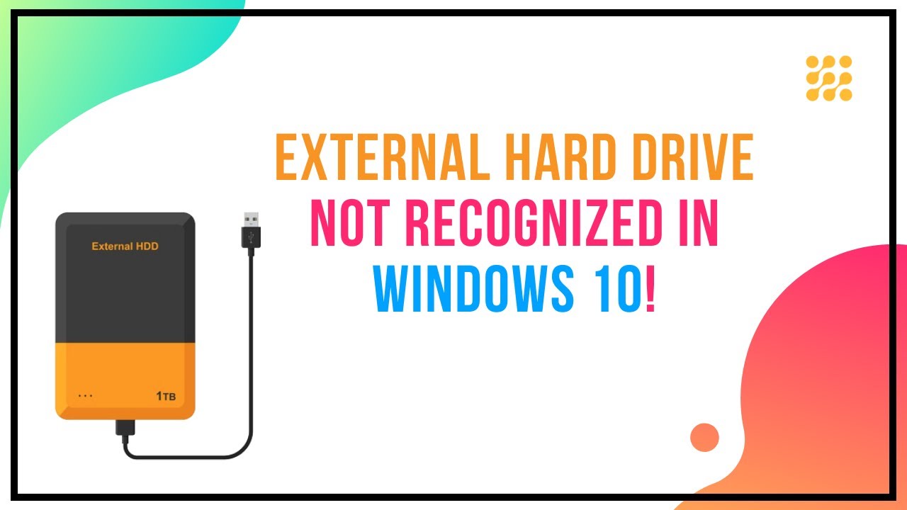 External Hard Drive Not Recognized In Windows 10! - YouTube