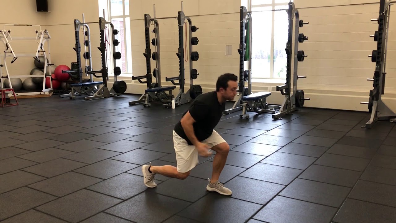 Split Squat Drop Catch to Jump (Neuro Prep) - YouTube