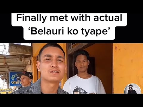 Cool boy with Belauri ko Tyape || short clips - YouTube