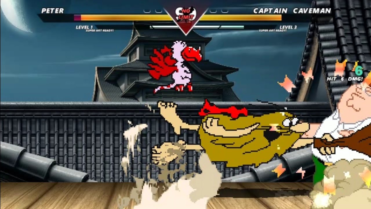 PETER GRIFFIN VS CAPTAIN CAVEMAN - VERY INCREDIBLY EXCITING FIGHT ...