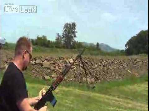 Heavy barrel FAL full auto - YouTube