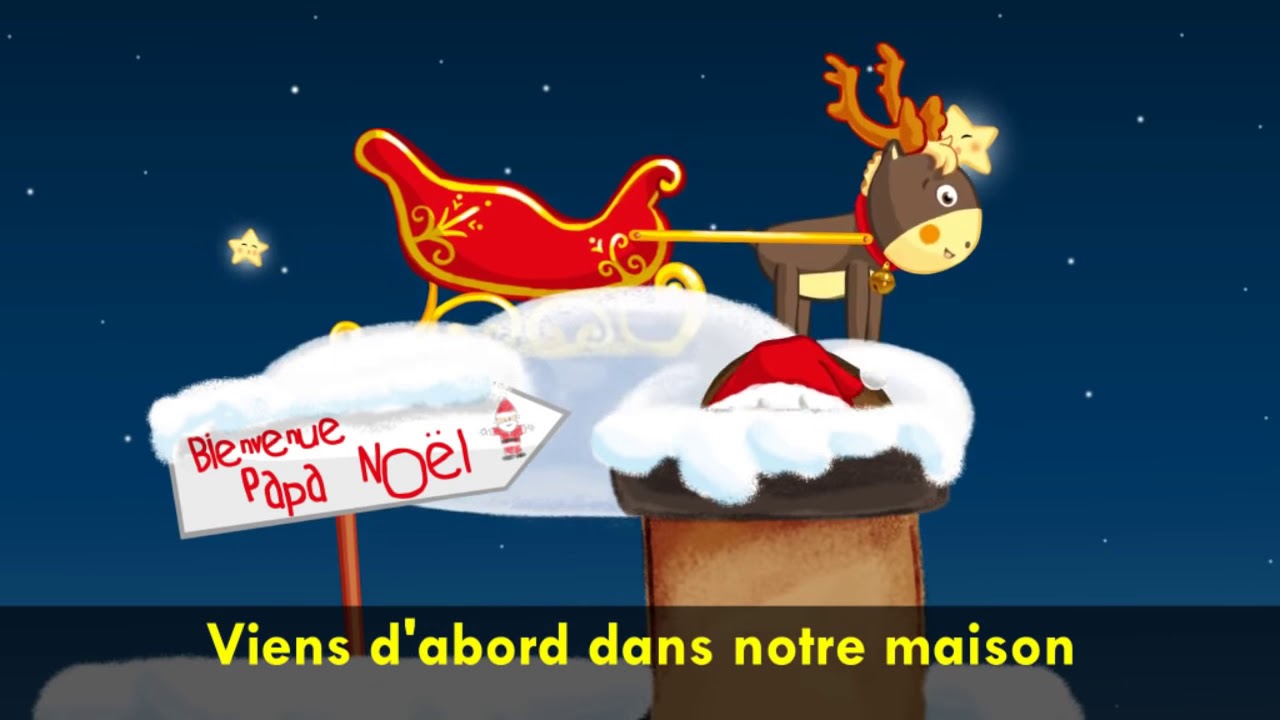 Petit Papa Noël chanson de Noël pour petits avec paroles - YouTube