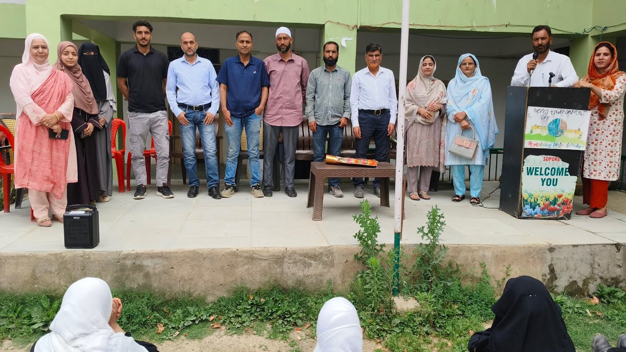 #GHSS Sopore welcomes new joinee teachers#Best Speech's ...