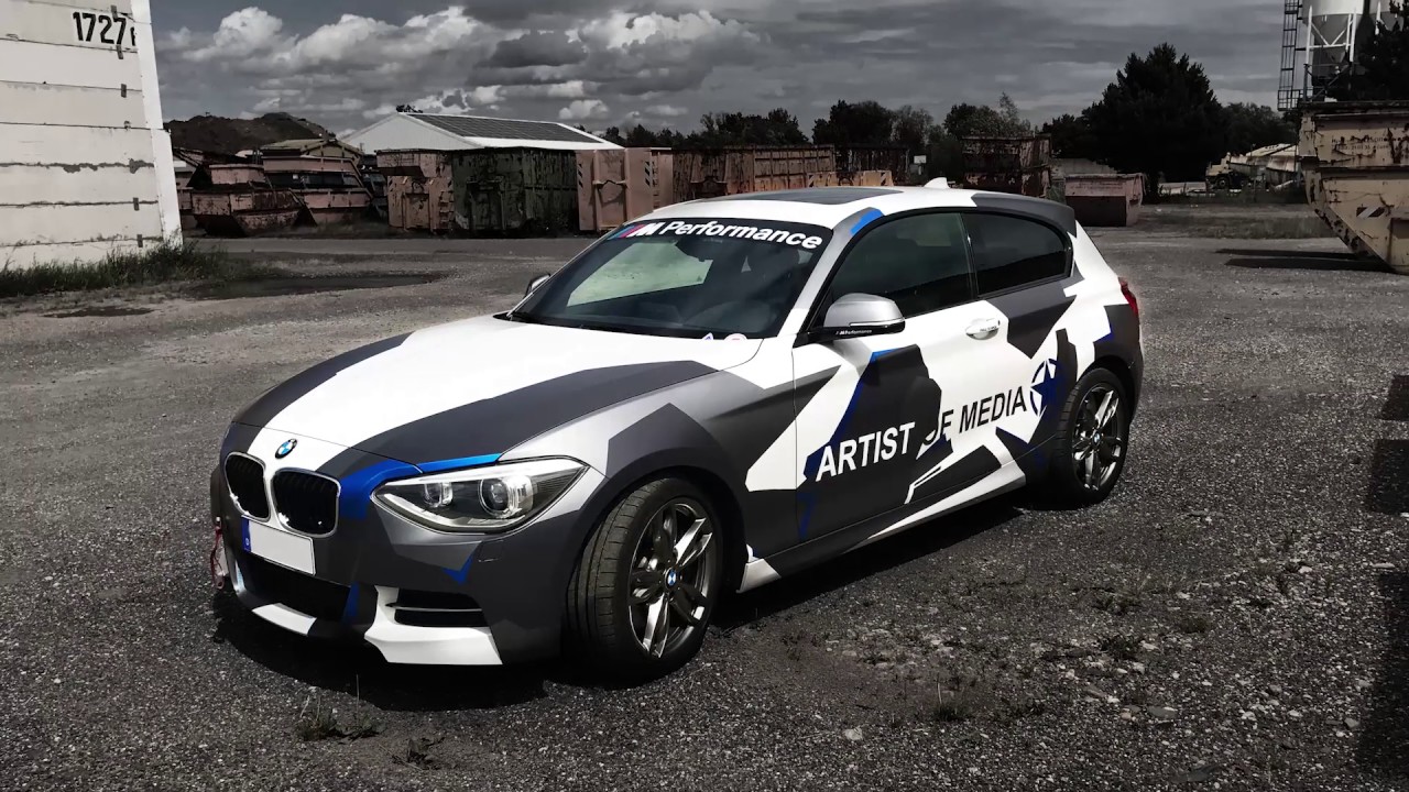 BMW 1 Series M135i Car Wrapping Stealth - YouTube