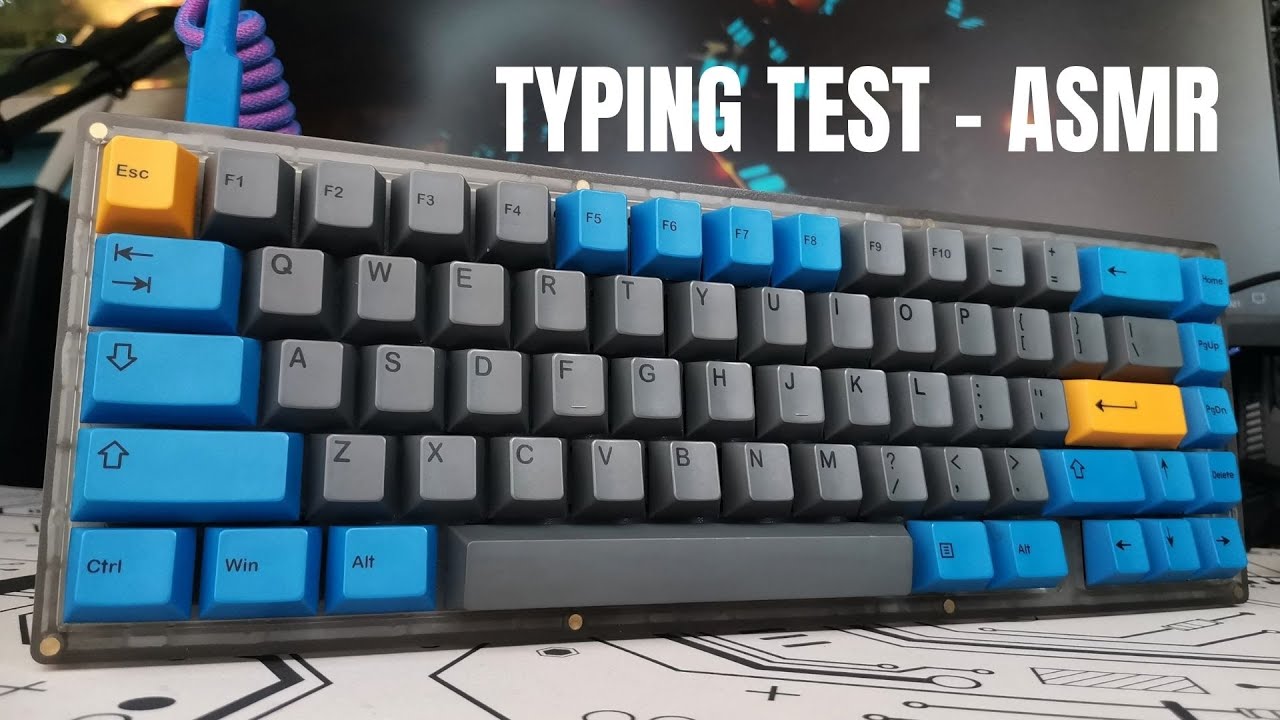 Typing 1 hour on KBD67 LITE | Durock POM Sound Test - YouTube