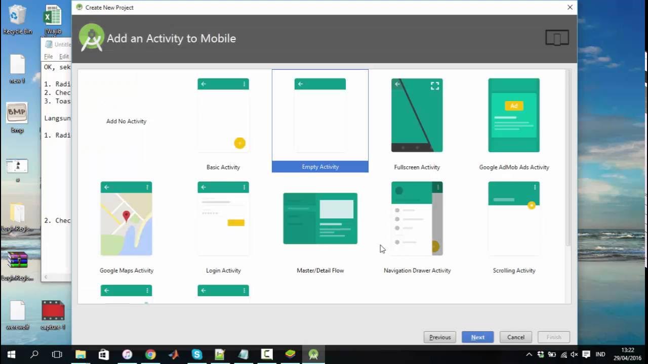 Tutorial Membuat Radio Button, Check Button, Dialog Messege & Toast - YouTube