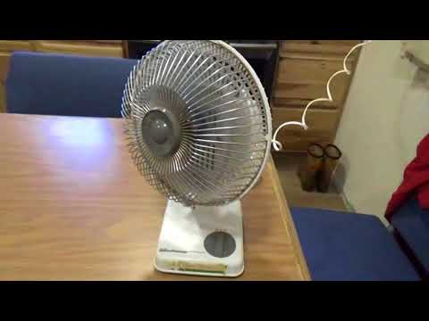Windmere DF-7 7 inch Oscillating fan initial checkout - YouTube