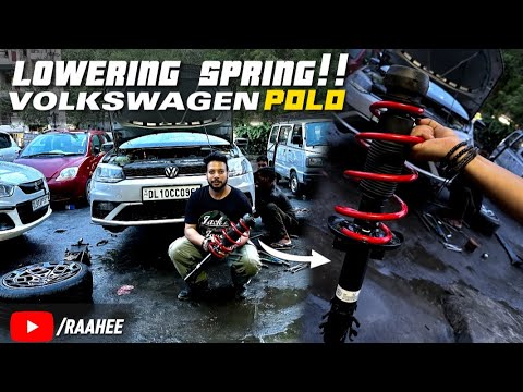 My Polo Got New LOWERING SPRINGS 😎🤏 | Polo Modified | Volkswagen Polo ...