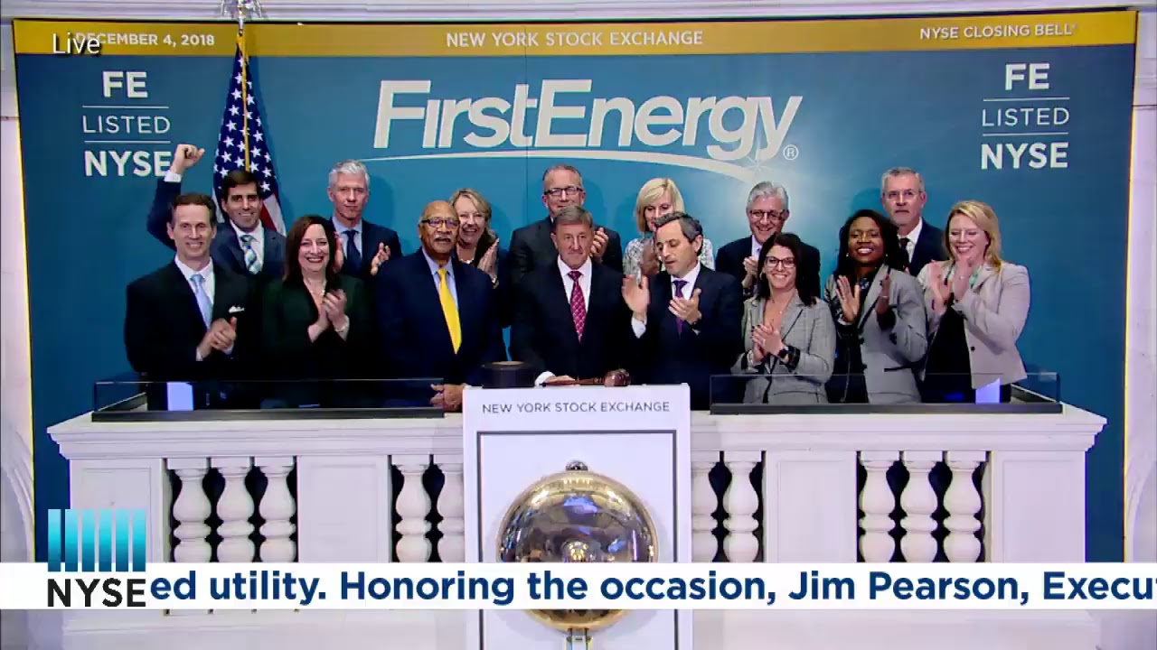 FirstEnergy Corp. Rings the NYSE Closing Bell - YouTube