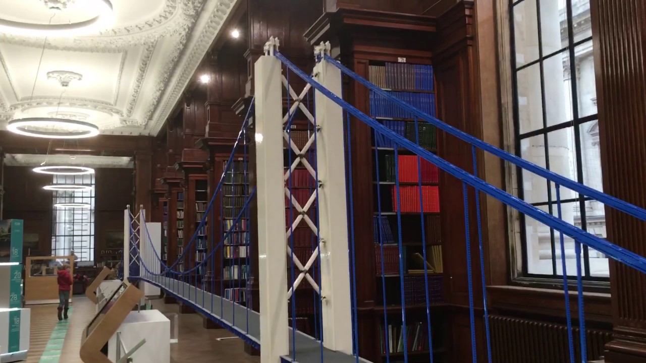 World record LEGO suspension bridge - YouTube