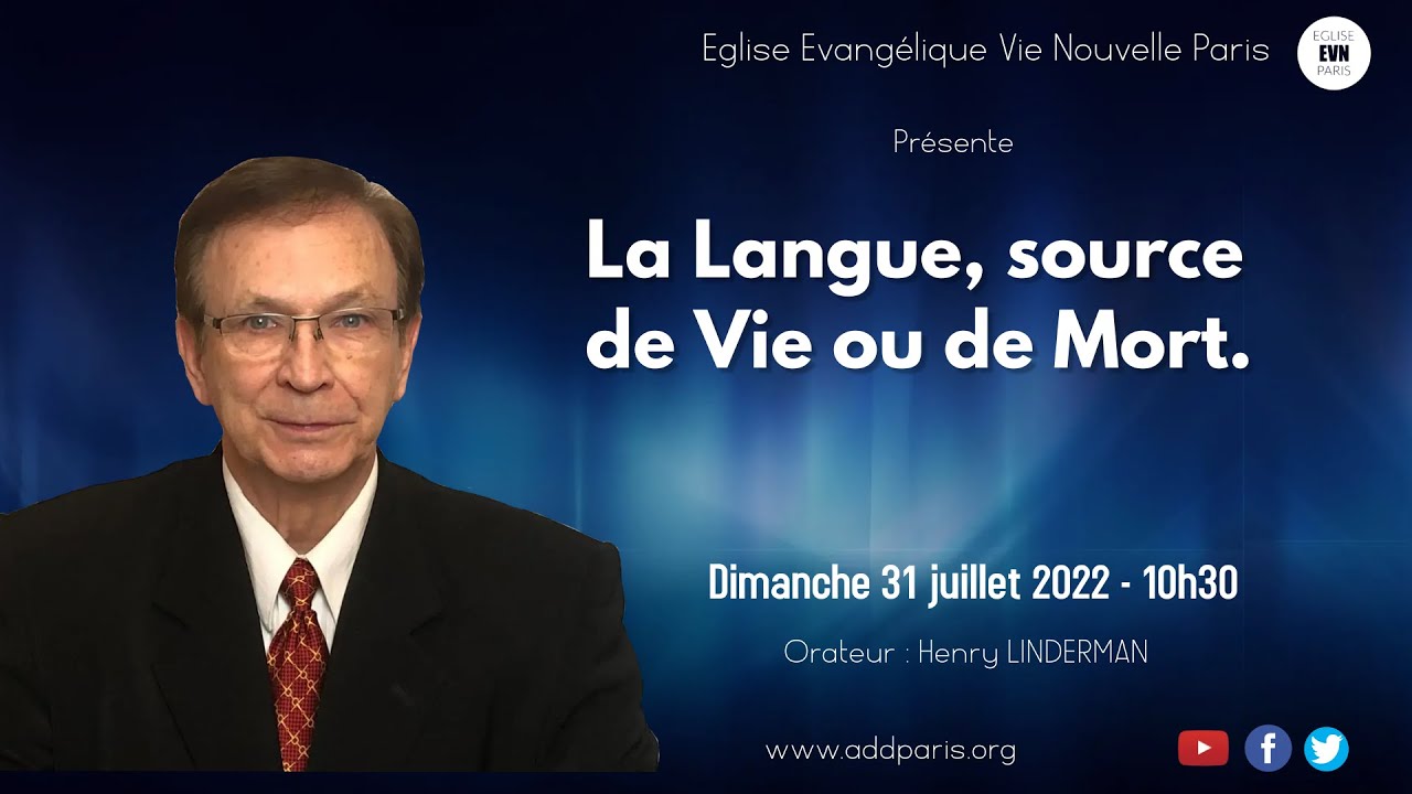 La Langue, source de Vie ou de Mort - Pasteur Henry LINDERMAN - YouTube