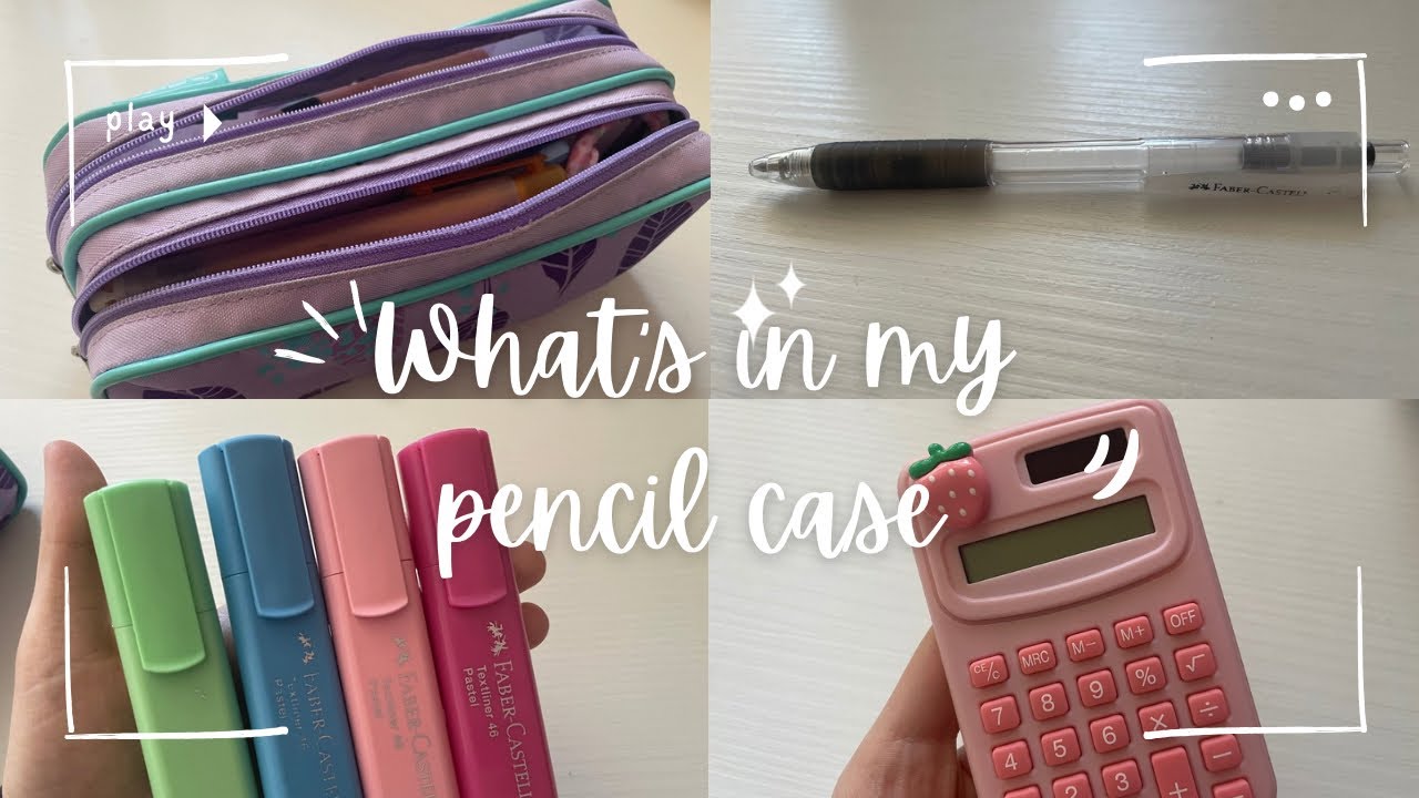 What's in my pencil case 🎀 | stationery essentials | school edition 💕 ...