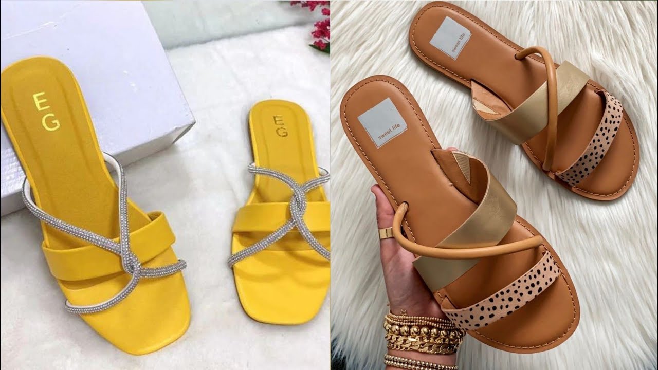 Stylish elegant collection of slippers designs ideas for women 2023 ...