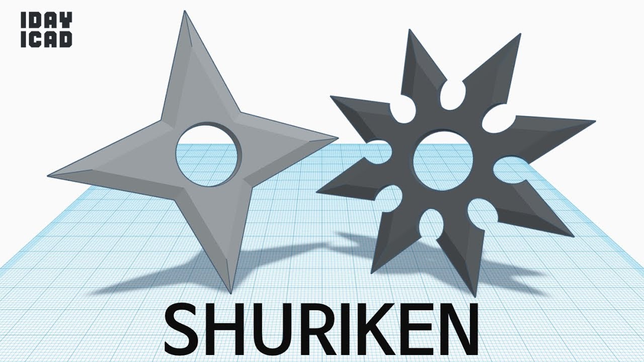 [1DAY_1CAD] SHURIKEN (Tinkercad : know-how / style / education) [STL ...