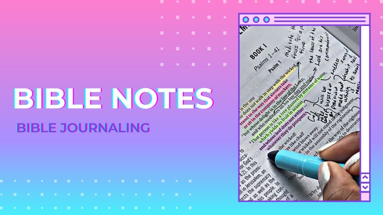 Bible Note Taking : Inspire Bible - YouTube