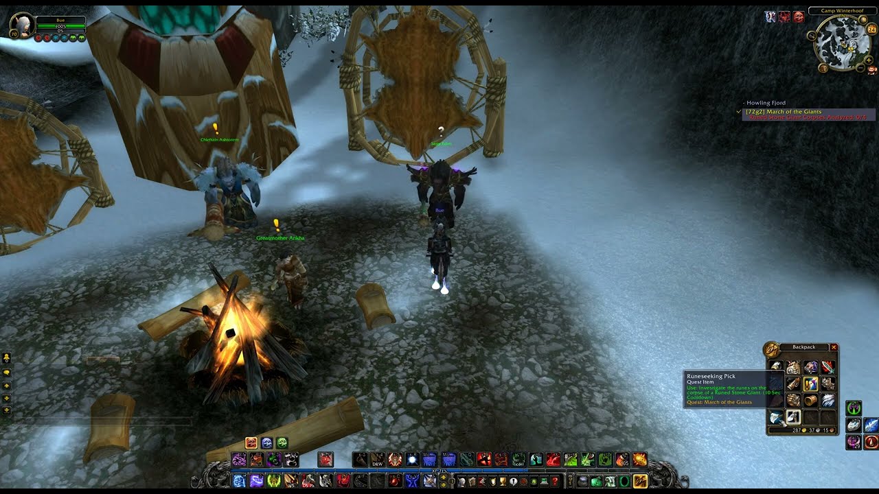 March of the Giants, WoW Wotlk Quest - YouTube
