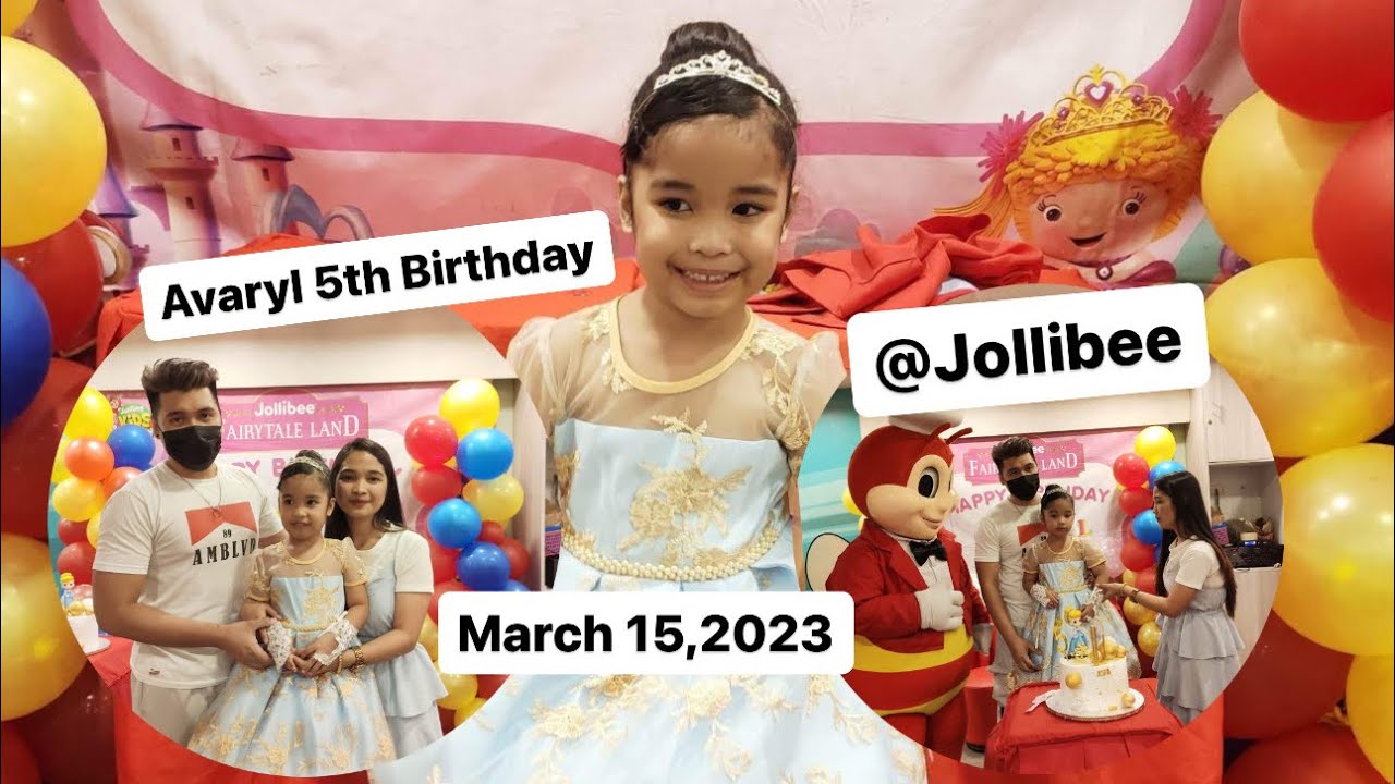 Ava's 5th Birthday Party - Jollibee bida ang saya 😂🥳 - YouTube