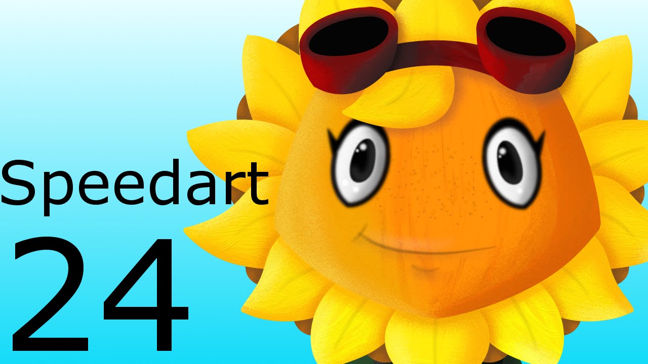Solar Flare (Plants vs. Zombies: Heroes) - Speedart - Art Rage 4 - YouTube