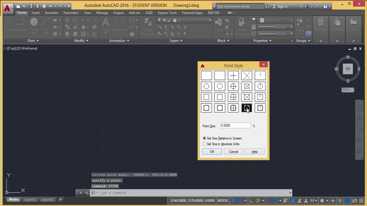AutoCAD - Command point - YouTube