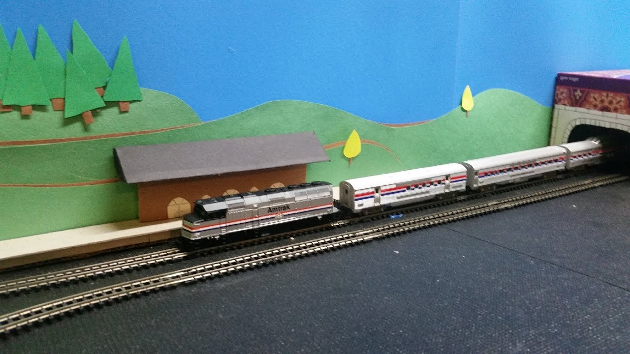 N Scale Amtrak Passenger Cars - YouTube