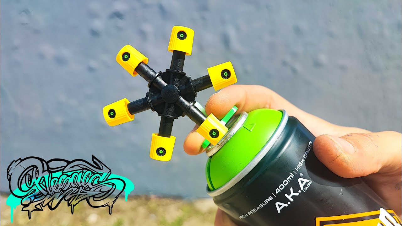 RESAKS - ⚡ Testing 6 CAPS Spray Paint Adapter ⚡ [ Graffiti Tool of ...