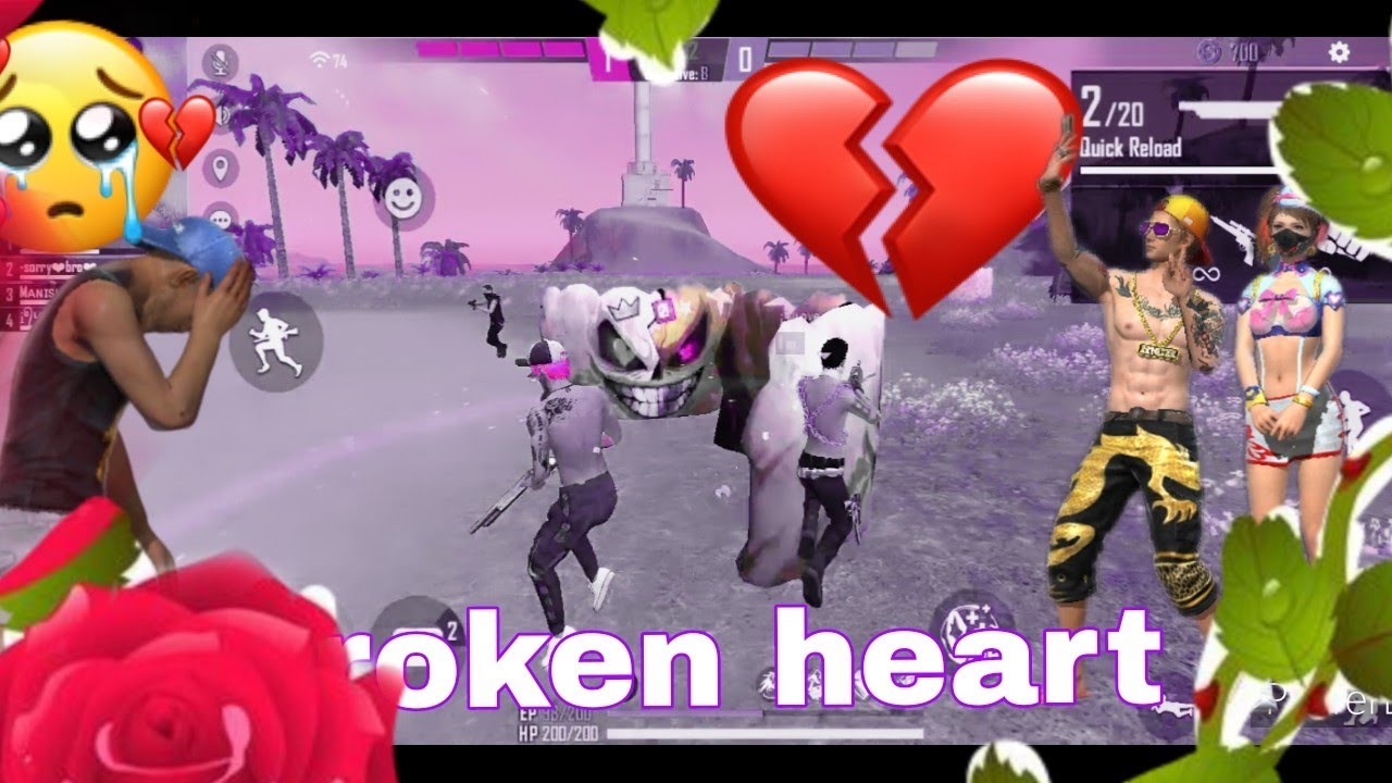 free fire broken heart ff sad status - YouTube