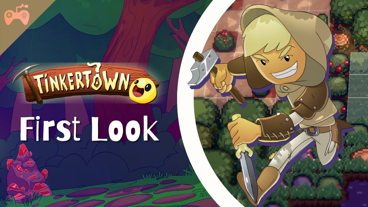 Tinkertown FIRST LOOK | Lets Play Pixel-Art Sandbox RPG - YouTube
