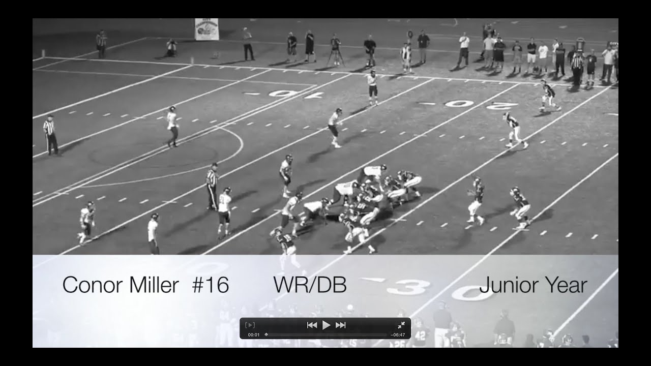 Conor Miller Highlights RHS Football Jr. Year - YouTube