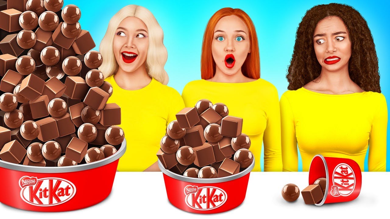 Big vs Small Food Challenge | Guess The Giant VS Tiny Food by X ...