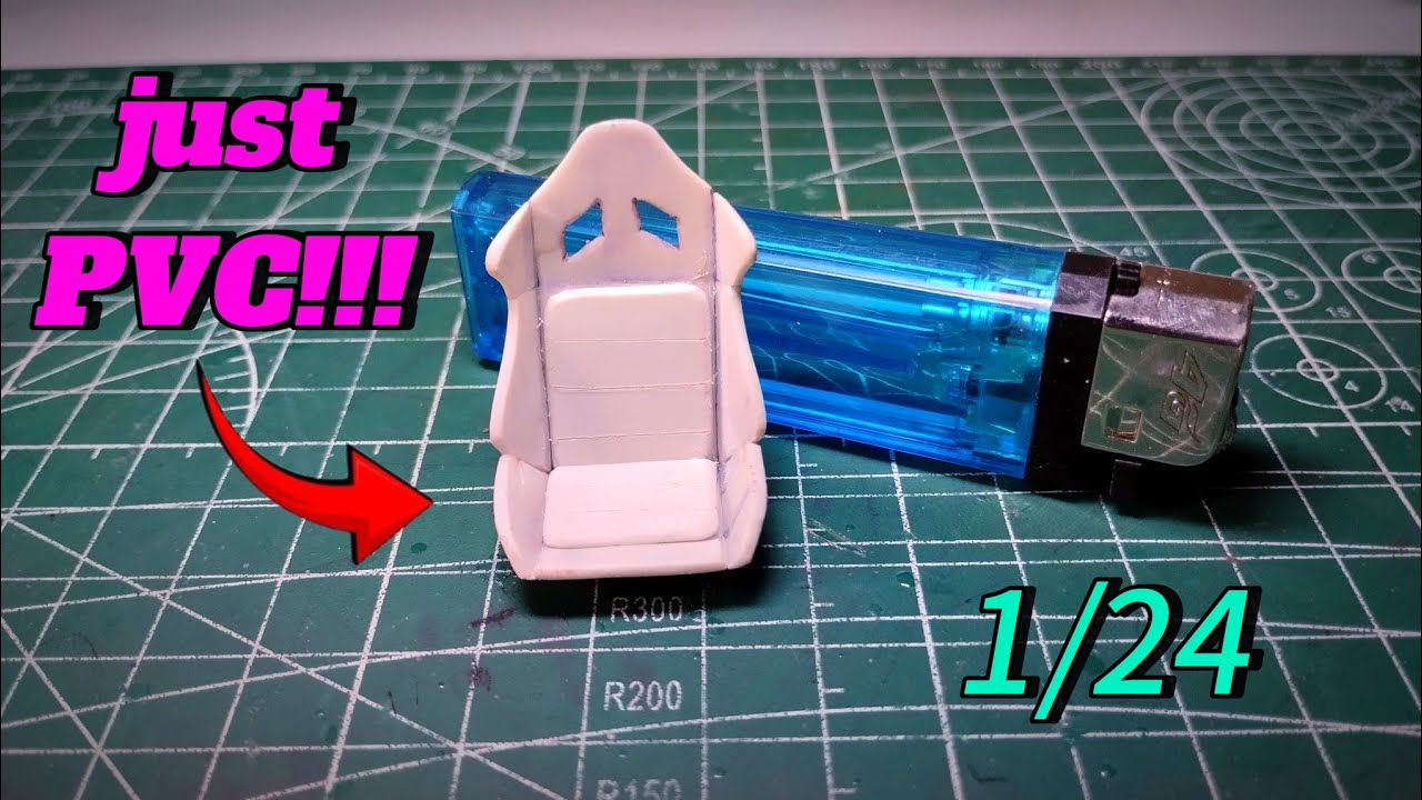 Making Scale Model Seat from PVC 1/24 - YouTube