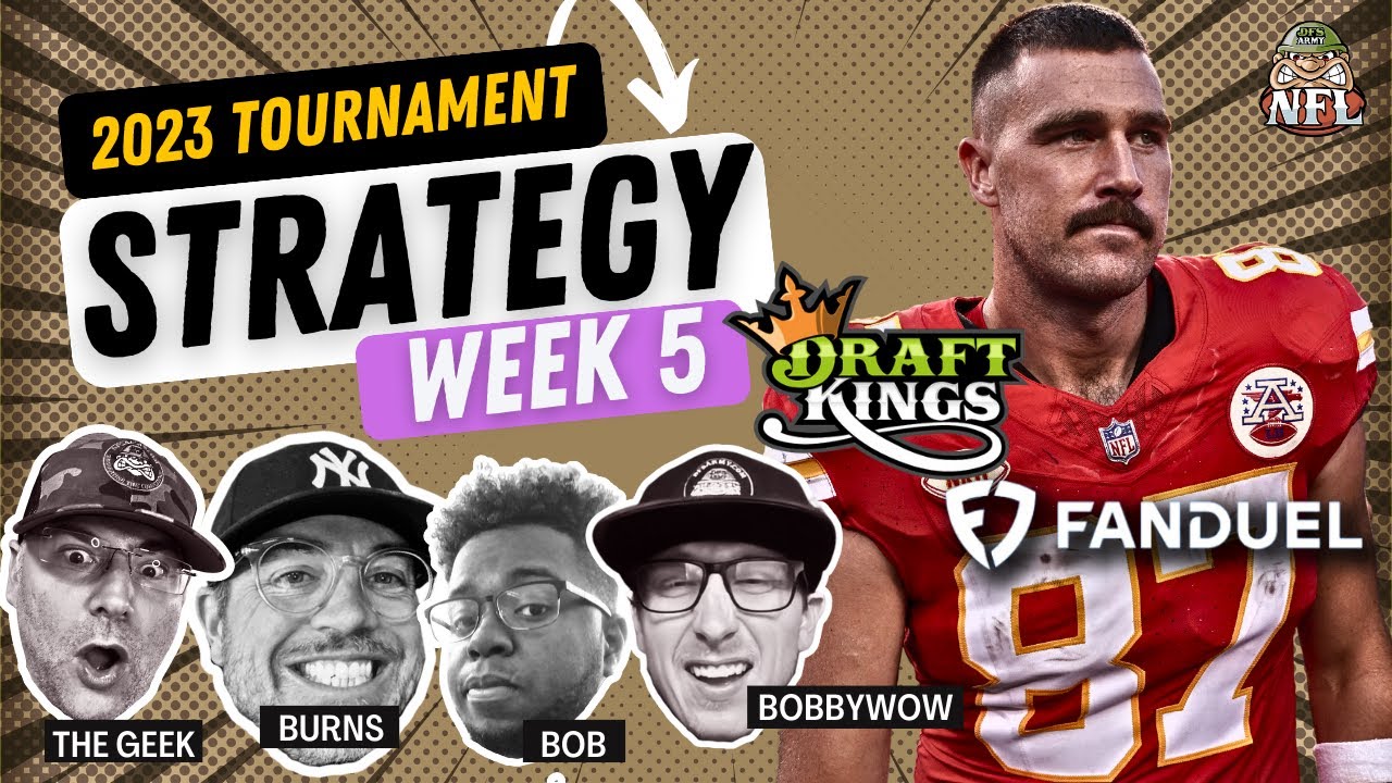 DFS NFL Week 5 Draftkings GPP Strategy and Picks | Tournament Tactics - YouTube
